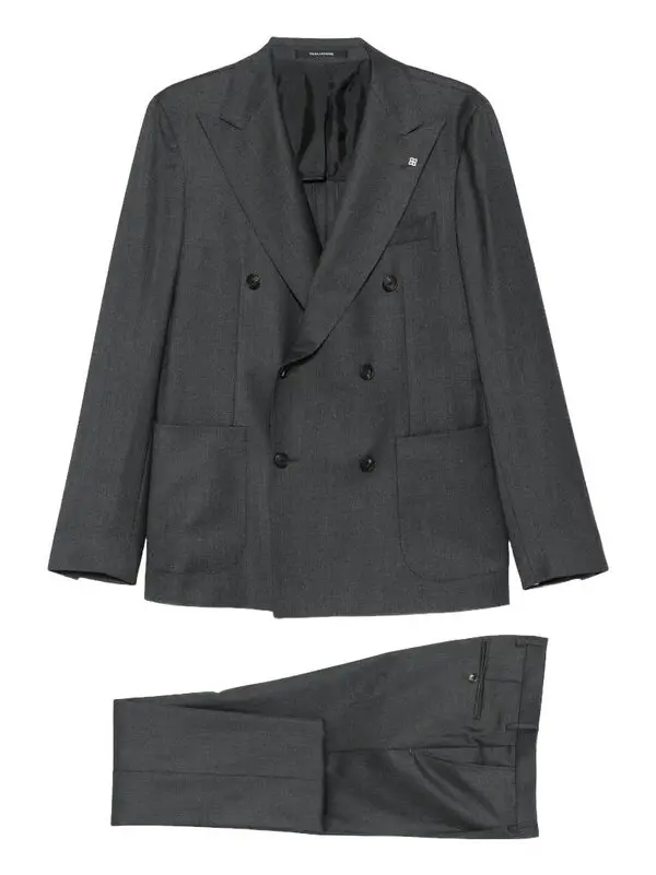 Tagliatore Double-breasted Blazer - Grey