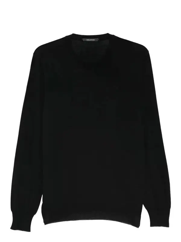 Tagliatore Long-sleeve Crew-neck Sweater - Black
