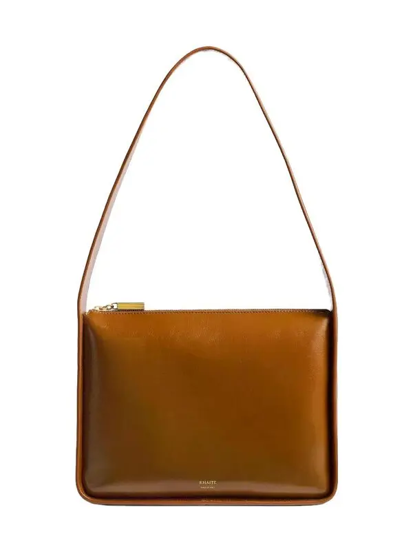Khaite Lori Squared Evening Bag - Brown