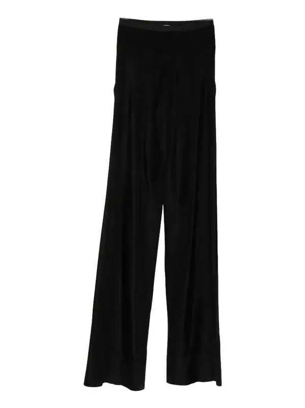 DI.LA3 PARI' Rick Wide-leg Trousers - Black