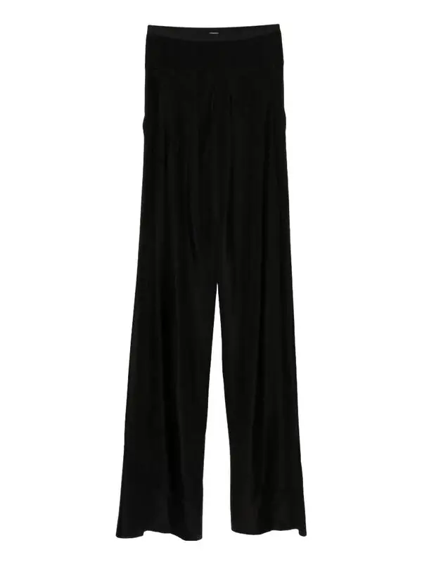 DI.LA3 PARI' Rick Wide-leg Trousers - Black