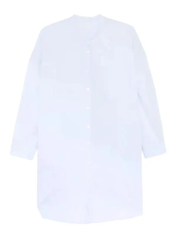 PRIVATE 0204 Buttoned Long Shirt - Blue