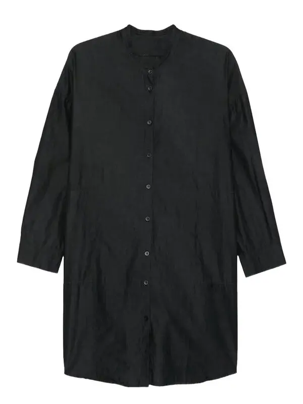 PRIVATE 0204 Dropped-shoulder Long Shirt - Black