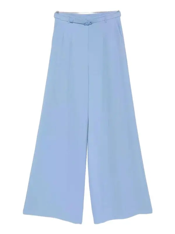 Imperial Belted Pleated Trousers - Blue