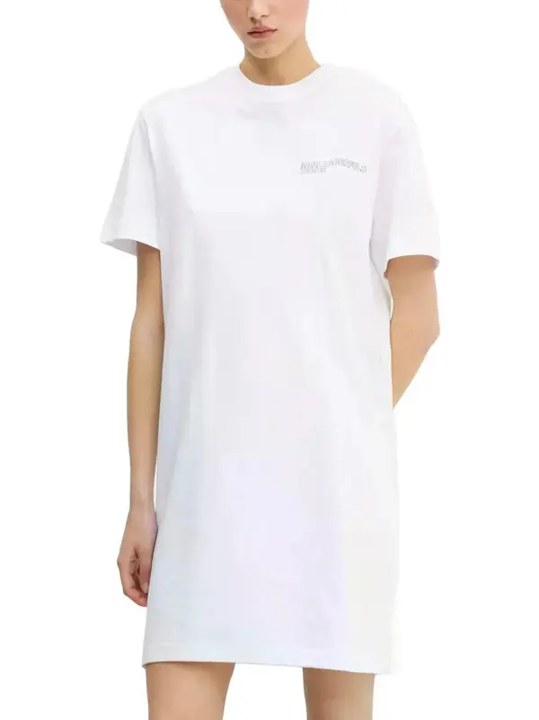 Karl Lagerfeld Logo T-shirt Mini Dress - White