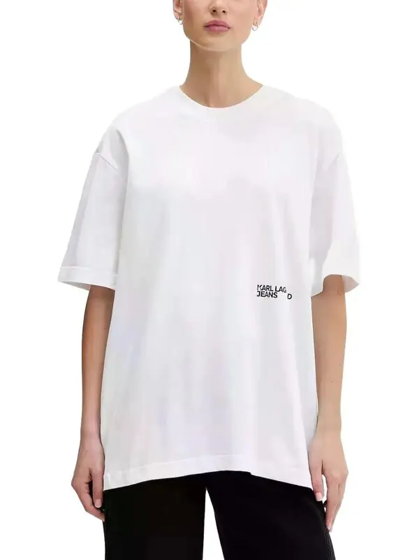 Karl Lagerfeld Side Slit T-shirt - White