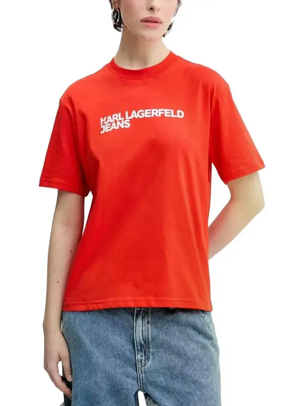 Karl Lagerfeld Chest Logo T-shirt - Red