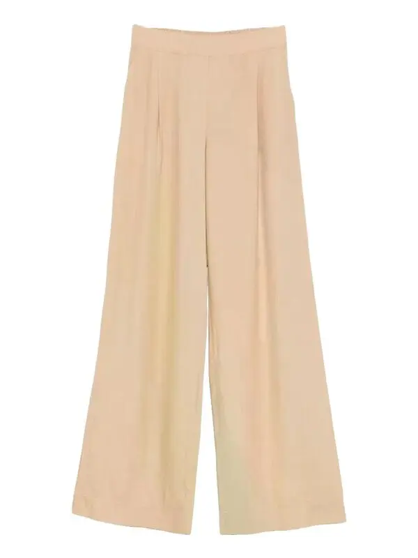 Dixie Pleated Wide-leg Trousers - Neutrals