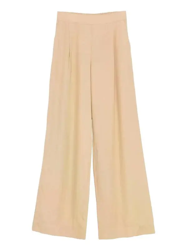 Dixie Pleated Wide-leg Trousers - Neutrals