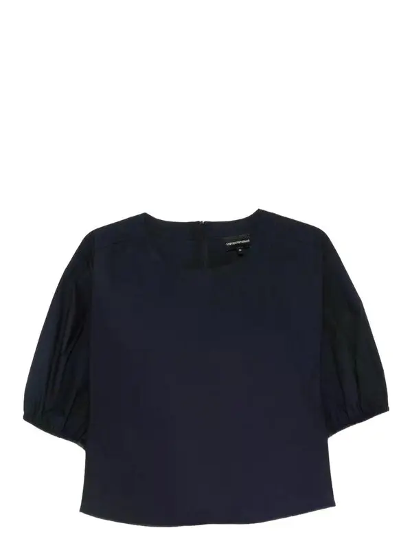 Emporio Armani Puff-sleeve Blouse - Blue