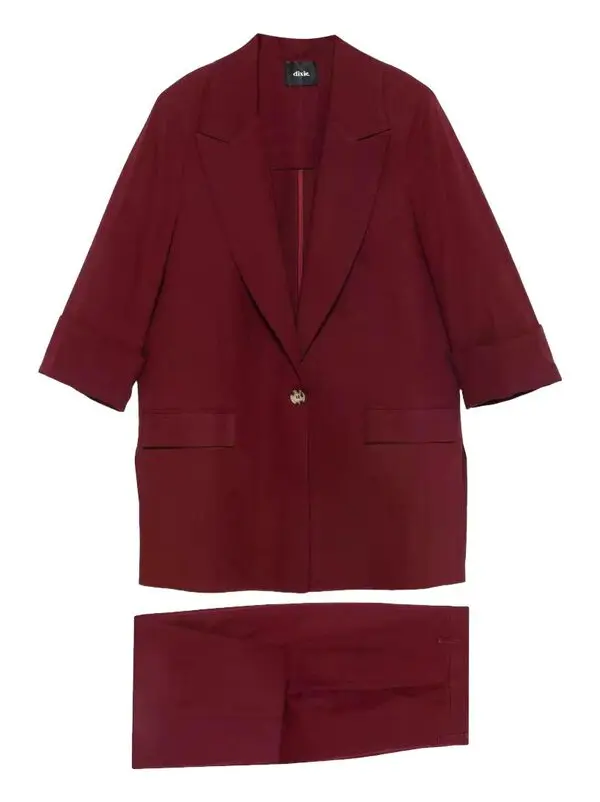 Dixie Single-breasted Suit - Red