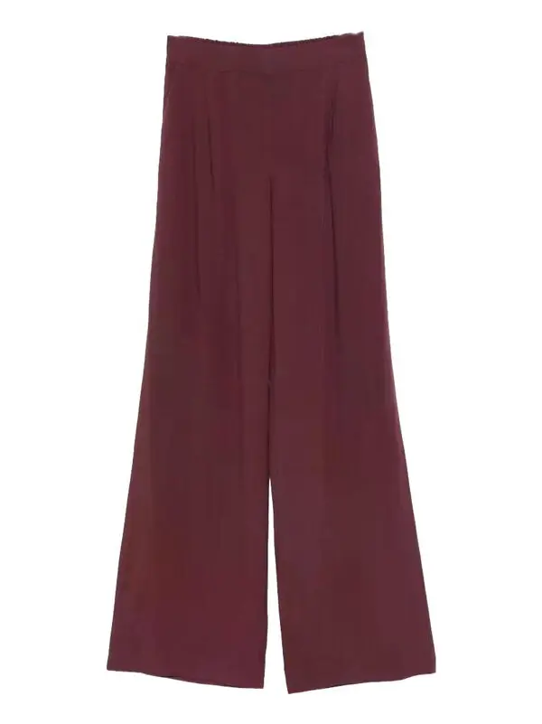 Dixie Pleated Wide-leg Trousers - Purple