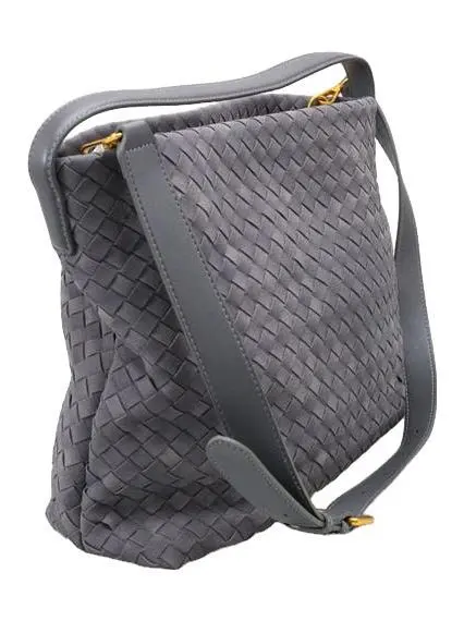 PROLOGUE SHOES Celauna Woven Shoulder Bag - Grey