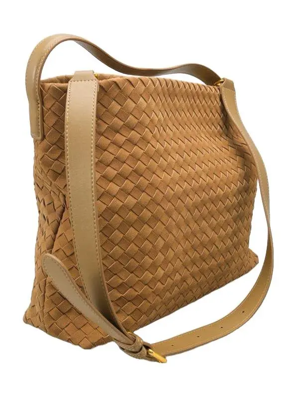 PROLOGUE SHOES Celauna Woven Shoulder Bag - Mustard