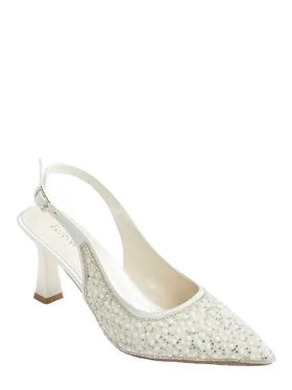 PROLOGUE SHOES Netto Slingback Pump - Ivory