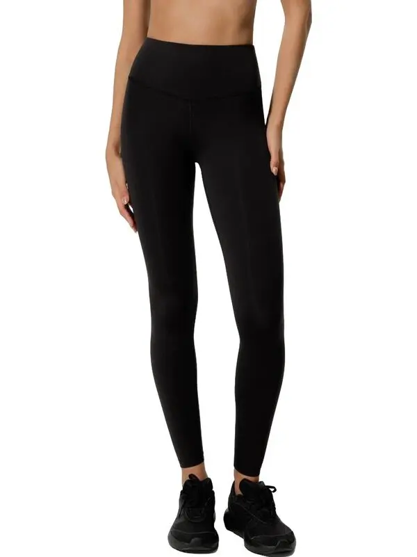 Lilysilk Silk Contour High Rise Soft Ease Leggins - Black