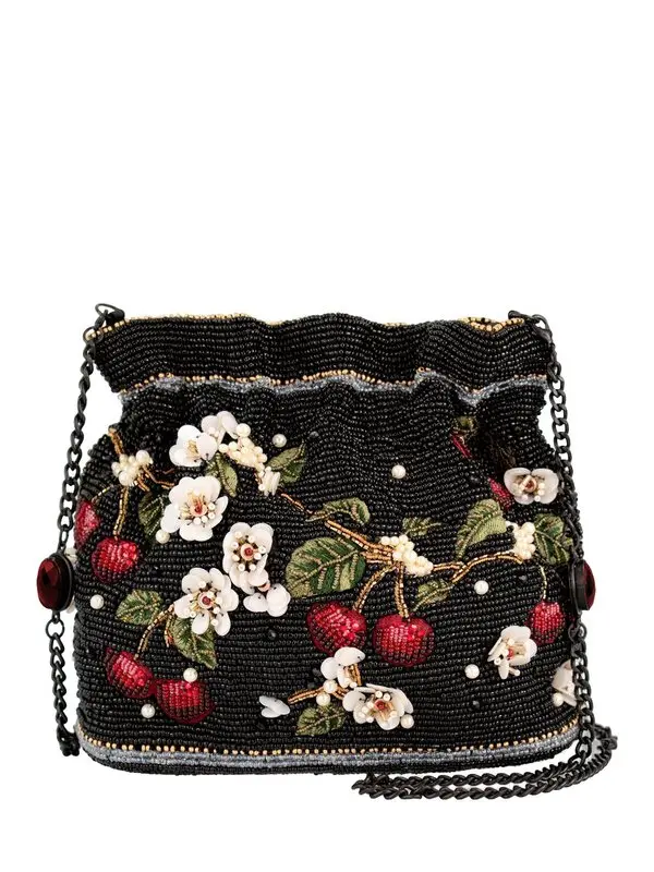 MARY FRANCES ACCESSORIES Sweet & Tart Crossbody Handbag - Black