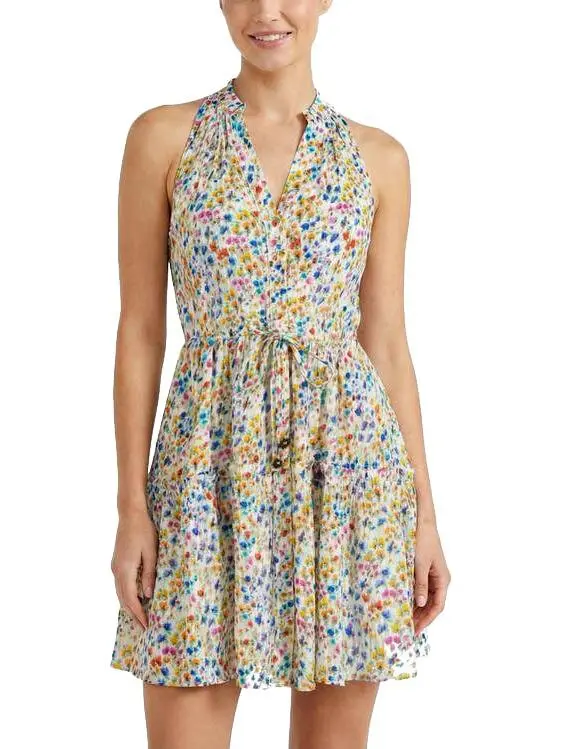 CHANGE OF SCENERY Charlotte Printed Cotton Shirtdress - Wildflower Fields