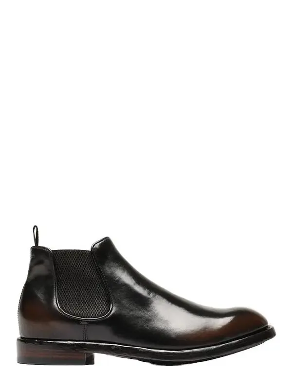 Officine Creative Temple 008 Leather Chelsea Boots - Brown