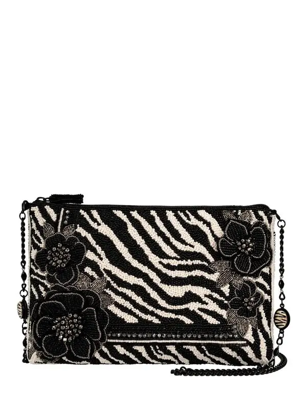 MARY FRANCES ACCESSORIES Primal Balance Crossbody Handbag - White/black