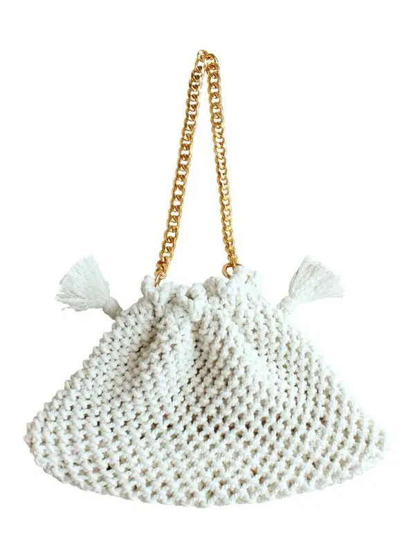BRUNNA.CO The Lyon Macrame Tote Bag - Off White