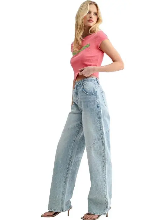 JEMINA DENIM Arc Curve Pant - Light Wash