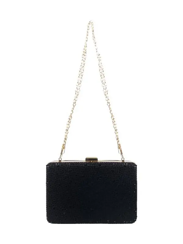 LAUREN LORRAINE Sam Crystal Clutch - Black