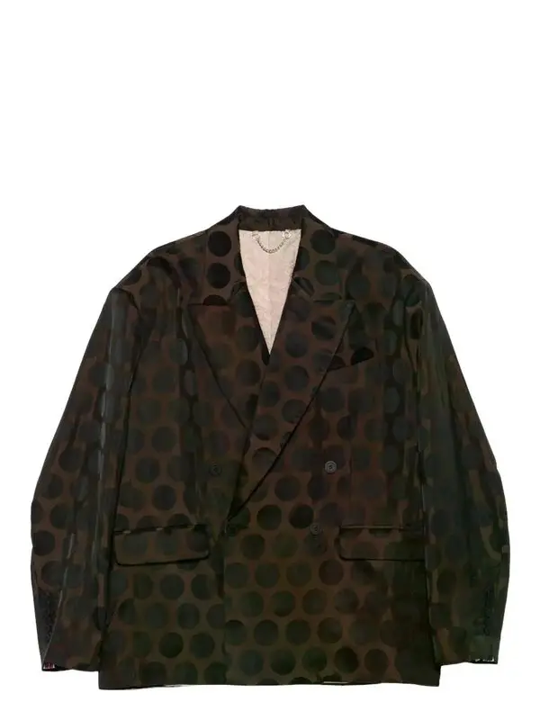 CHARLES JEFFREY Edinburgh Polka-dot Jacket - Brown