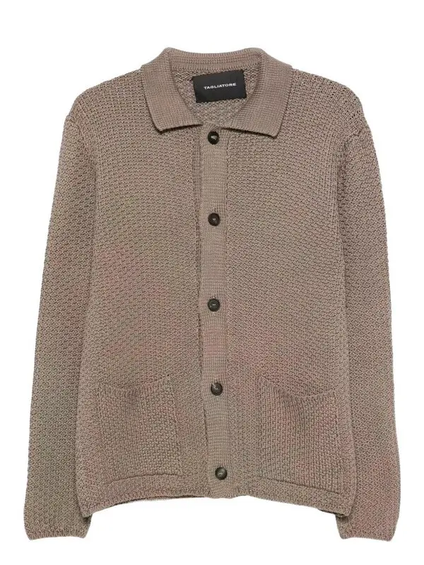 Tagliatore Button Patch Pocket Cardigan - Neutrals
