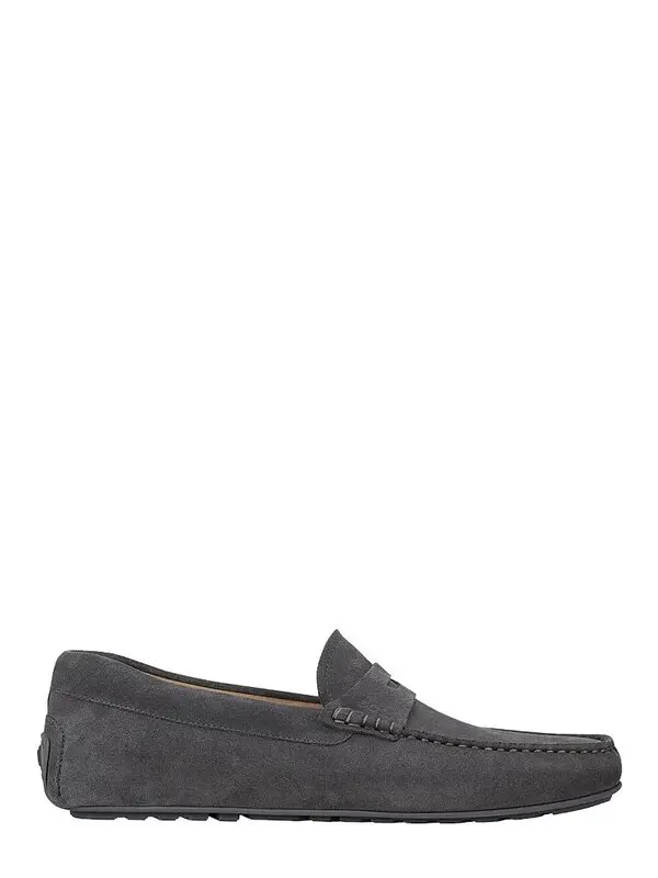 BOSS Suede Moccasins - Dark Grey
