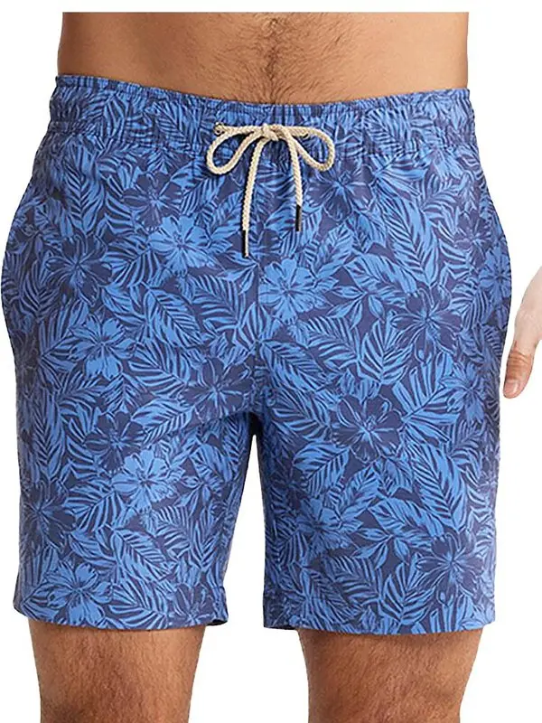 FAIR HARBOR Bayberry 7" Trunks - Island Blue Leaves