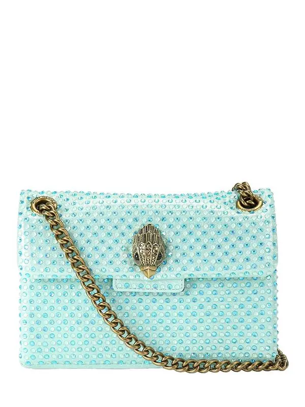 Kurt Geiger Kensington Mini Fabric Convertible Crossbody - Light Green/blue
