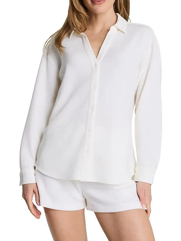 Spanx Airessentials Oversized Button Down - Powder