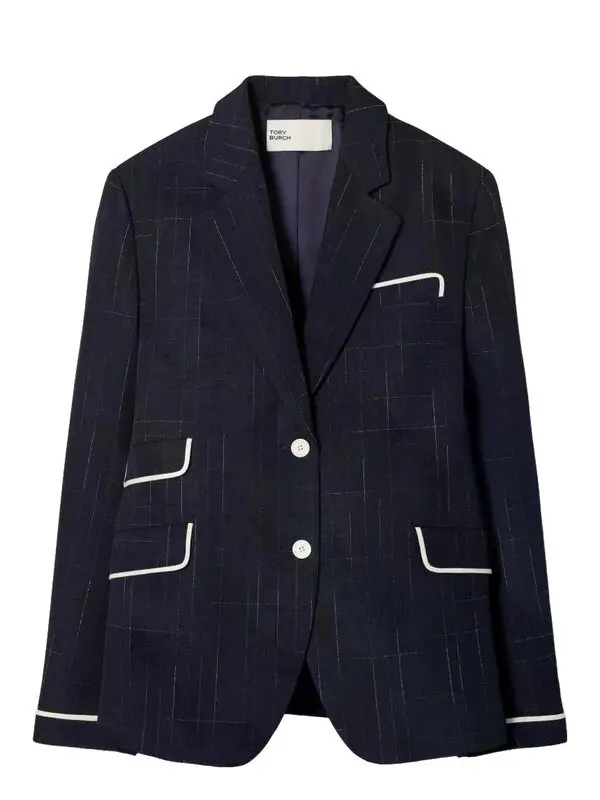 Tory Burch Buddy Wool Jacket - Blue