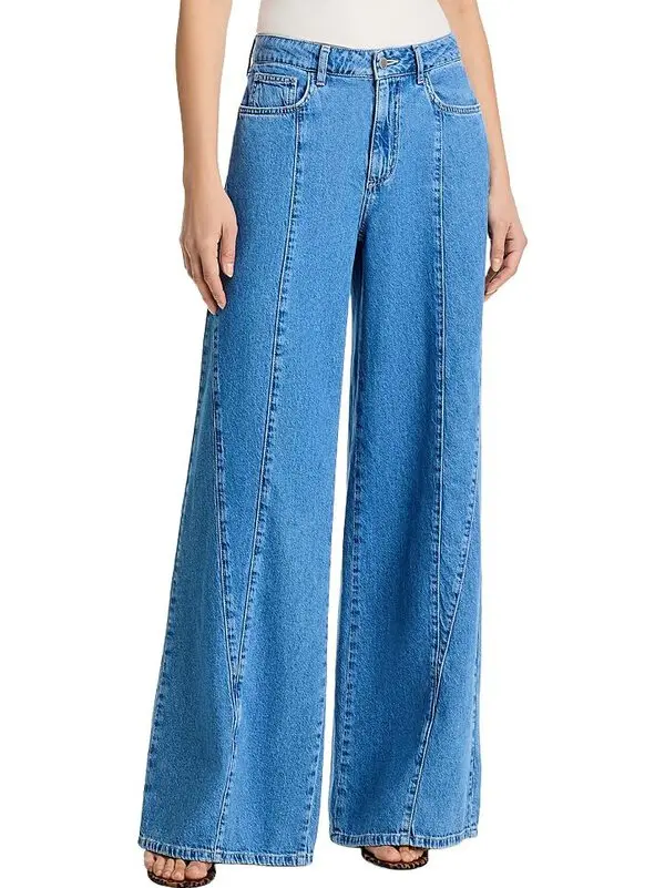 L'Agence Niles Twist Wide-leg Jeans - Torsten
