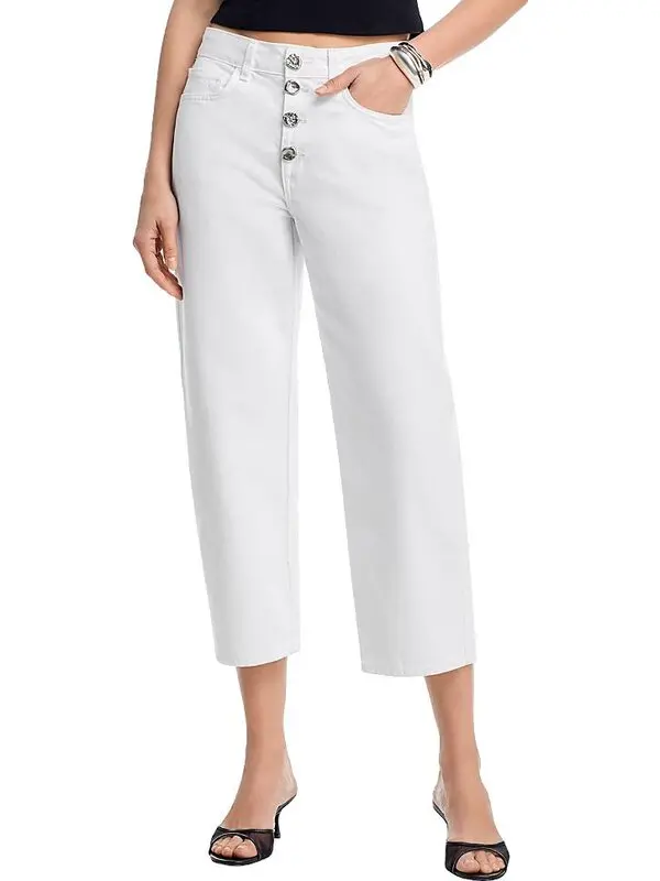 L'Agence Liora High-rise Stovepipe Jeans - Blanc