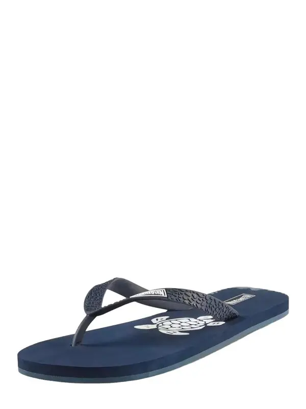 Vilebrequin Turtle-scale Effect Flip-flops - Blue