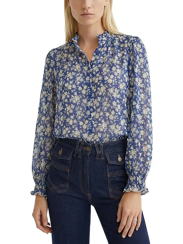Gerard Darel Casy Button Front Shirt - Ink