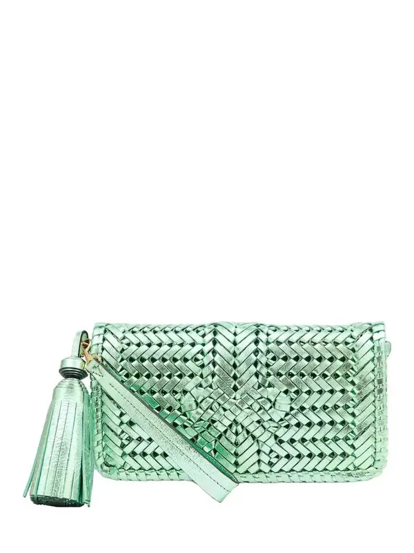 ANYA HINDMARCH Neeson Tassel Clutch - Green