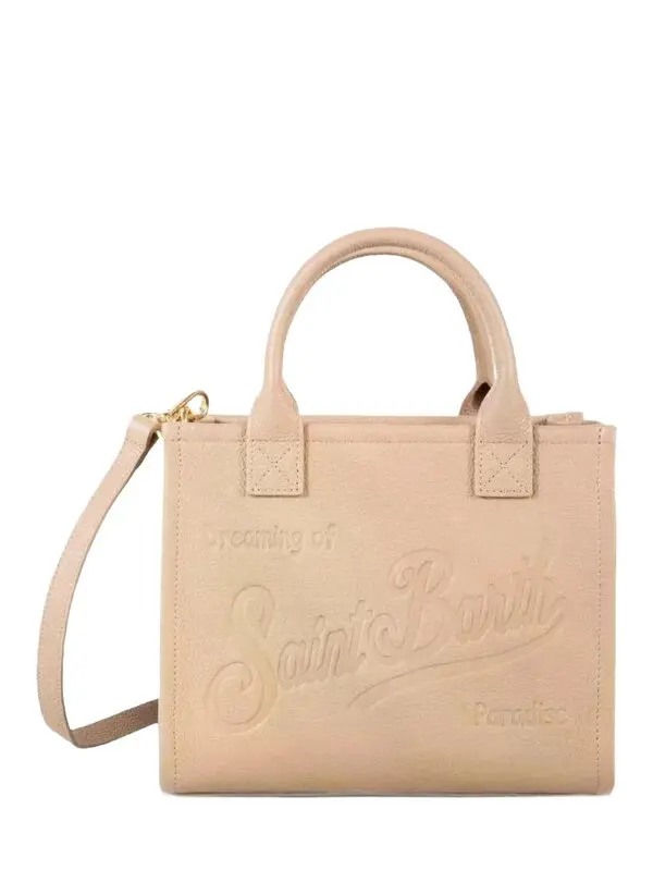 MC2 SAINT BARTH Medium Grained Leather Vanity Bag - Neutrals
