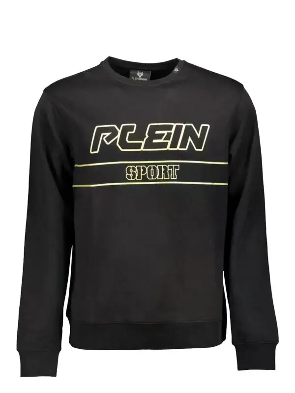 PLEIN SPORT Logo-print Crew-neck Sweater - Black