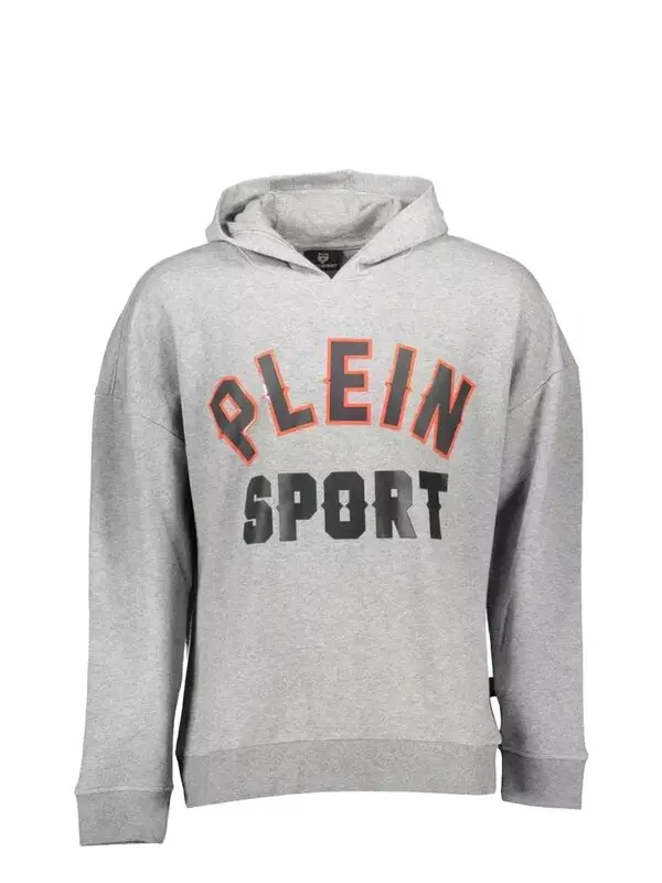 PLEIN SPORT Logo-print Hoodie - Grey