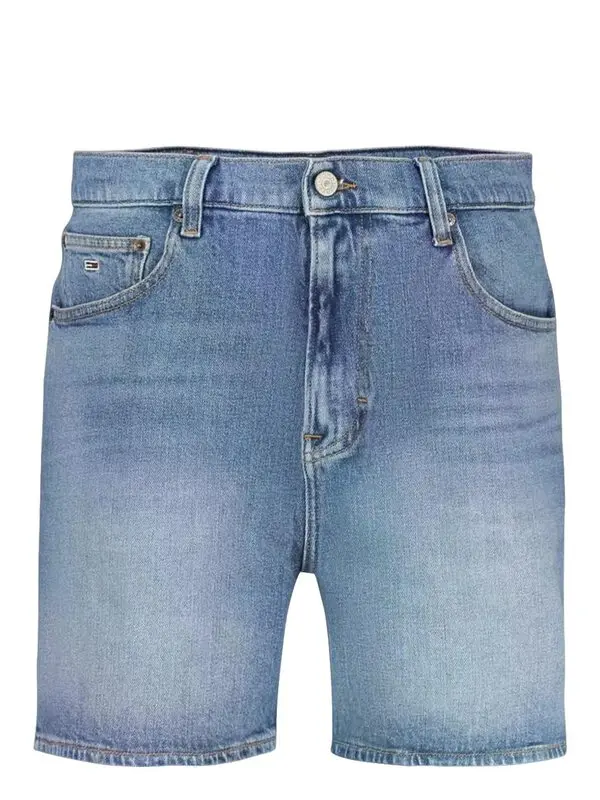 Tommy Hilfiger Faded Wash Denim Shorts - Blue