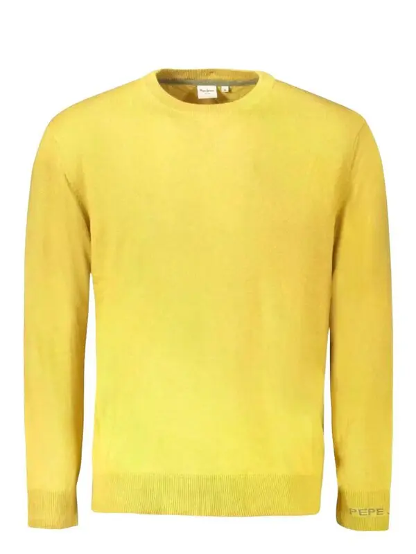 Pepe Jeans Crewneck Cotton Sweater - Yellow