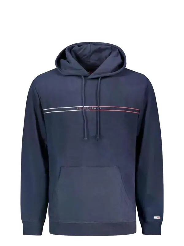 Tommy Hilfiger Logo-print Pocket Hoodie - Blue