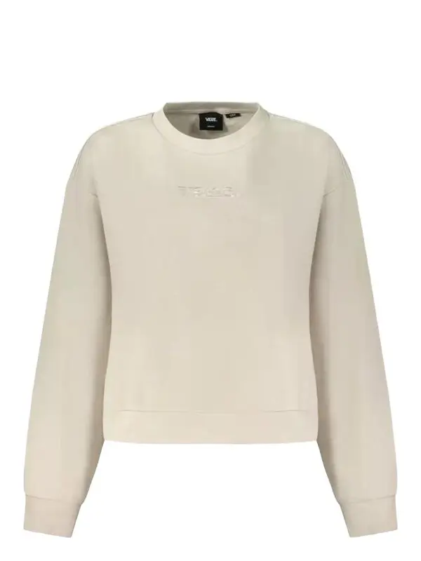 VANS Logo-embroidered Crew-neck Sweater - Neutrals