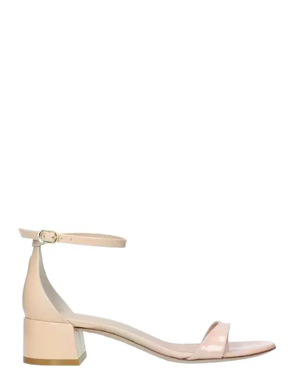 STUART WEITZMAN Nudistcurve Block-heel Sandals - Neutrals