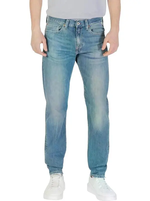 REPLAY Faded-effect Skinny Jeans - Blue