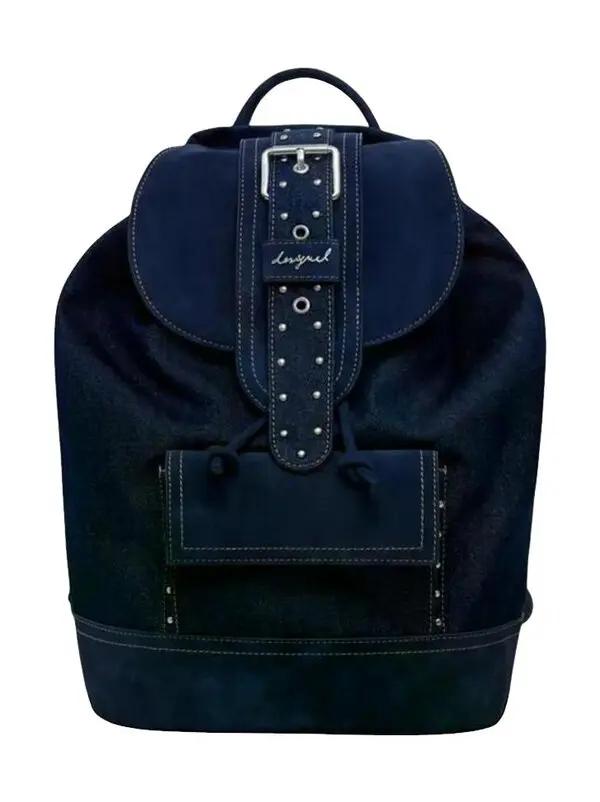 Desigual Stud-embellished Backpack - Blue