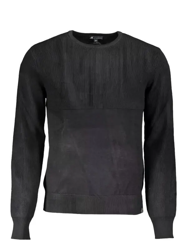 U.S. GRAND Ribbed Panelled Sweater - Black